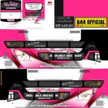 45 Livery BUSSID Bimasena SDD (Double Decker) Jernih Terlengkap
