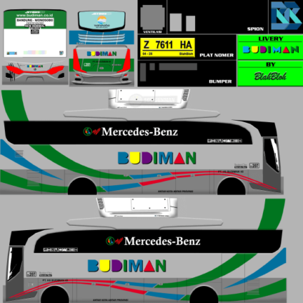 25 Livery BUSSID Yudistira HD Jernih dan Keren