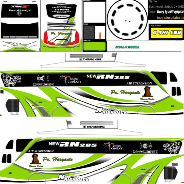 500+ Livery BUSSID HD, SHD, XHD Jernih Download PNG