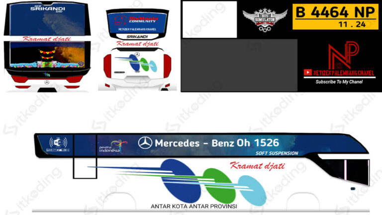 32 Livery Bussid Srikandi SHD Jernih, Keren dan Unik