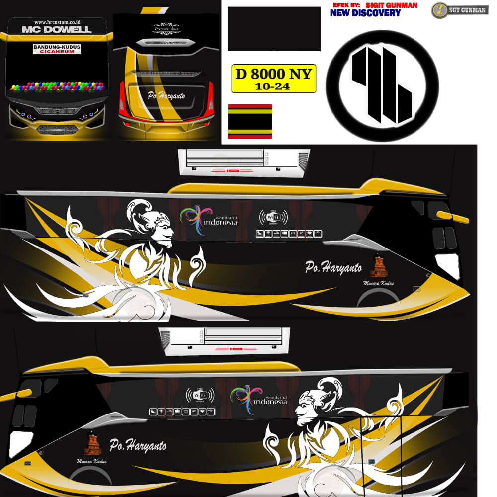 500+ Livery BUSSID HD, SHD, XHD Jernih Download PNG