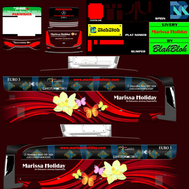 500+ Livery BUSSID HD, SHD, XHD Jernih Download PNG