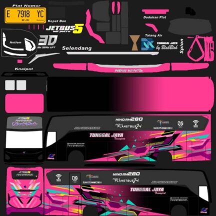 32 Livery Bussid Srikandi SHD Jernih, Keren dan Unik