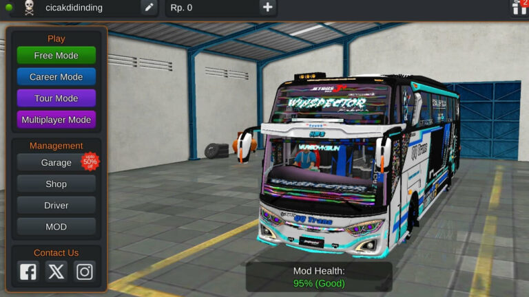 MOD Bussid Corong Atas Terbaru dan Livery Lengkap