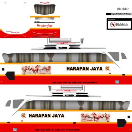12 Livery Bussid Harapan Jaya HD, SHD, JB3 Keren Lengkap