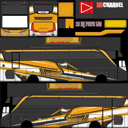 11 Livery Bussid Polos HD dan SHD Keren Siap Edit