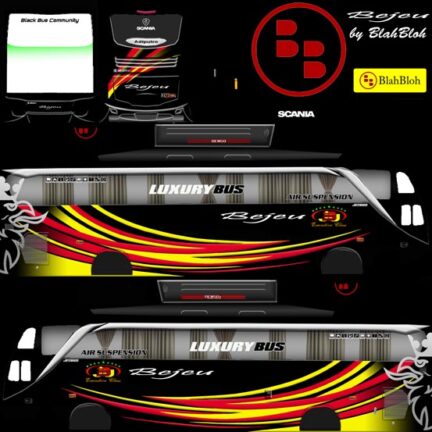 7 Livery BUSSID Bejeu SHD dan XHD Lengkap