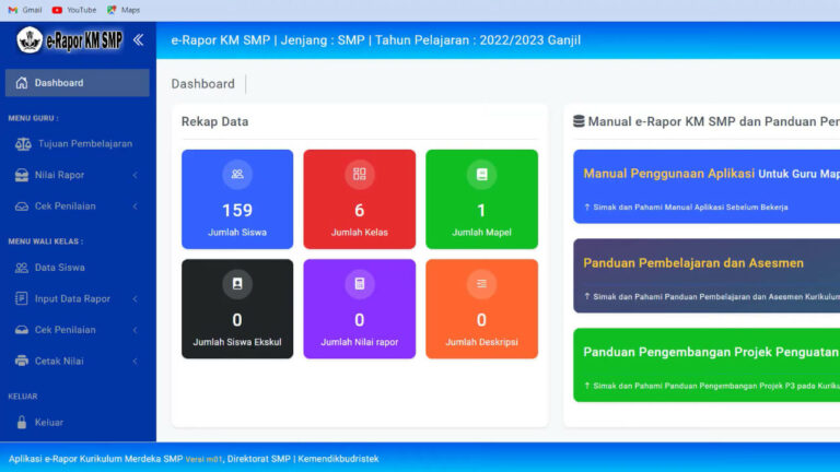 Aplikasi Raport Kurikulum Merdeka untuk SMP, Terbaru Resmi